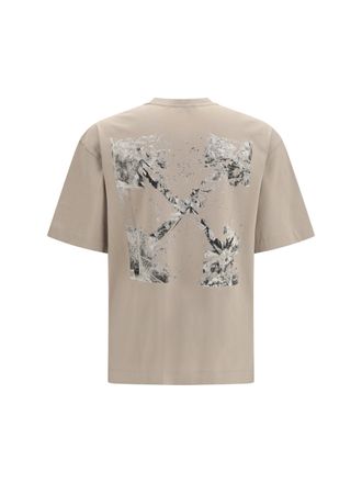 Off-white Mens Spices Arrow Skate T-Shirt String Cotton T-Shirts And Polos