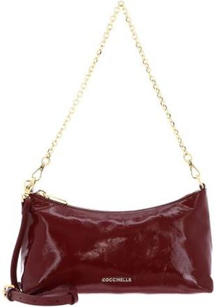Coccinelle Cuir sac à épaule bandoulière Aura Mini Bag Grained Leather Ribes/Ribes framboise