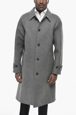 Officine G&eacute;n&eacute;rale Einreihiger Mantel HUDSON Aus Wollmix Gef&uuml;ttert Officine G&eacute;n&eacute;rale