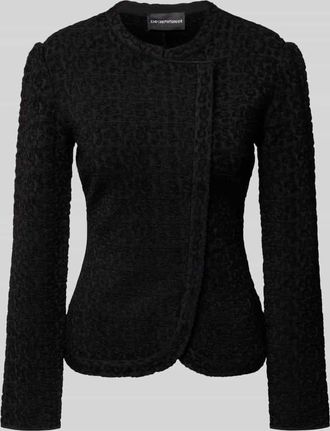 Emporio Armani Slim Fit Blazer aus Viskose-Mix mit Puffärmeln