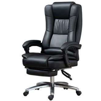 Generic Ergonomischer Chefsessel mit Fu&szlig;st&uuml;tze, doppelt Dicker, hoher R&uuml;ckenlehne, Verstellbarer Racing-Drehstuhl und St&uuml;tze (Tragf&auml;higkeit: 150 kg)