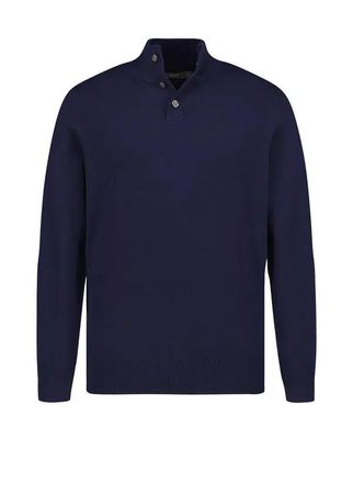 Boggi Milano Herren Pullover blau unifarben