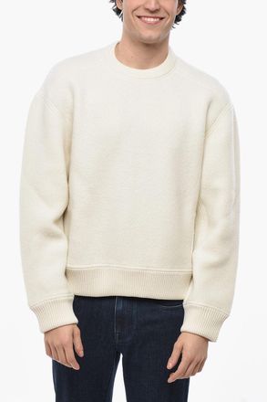 Thom Browne Rundhalspullover aus Wolle mit ikonischem Detail Thom Browne