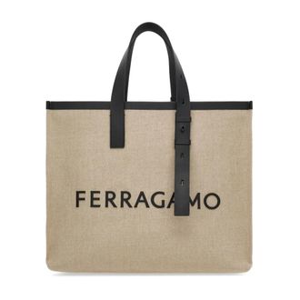 Ferragamo Tote Bag - - Bags - Damen - Beige - ONE SIZE