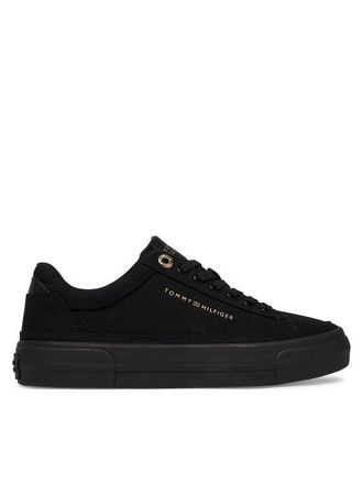 Tommy Hilfiger Sneakers Th Foxing Platform Canvas FW0FW09480 Schwarz