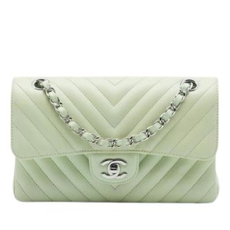 Chanel Pre-owned Vintage Classic Flap Schultertasche - - Pre-owned - Damen - Gr&uuml;n - ONE SIZE