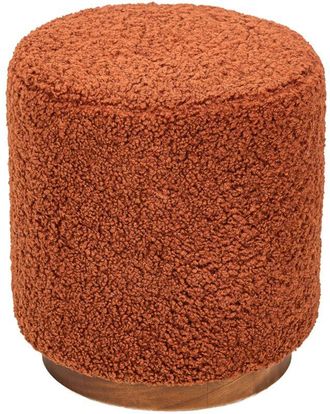 Nordlys Nordlys - Pouf de Salon Base en Bois Marron