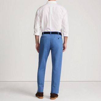 Lands End Ultimativ-Chino in Wunschl&auml;nge, Classic Fit, Herren, Gr&ouml;&szlig;e:52 regular, Blau, Baumwolle/Elasthan/Polyester, by Lands End