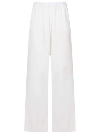 Amir Slama pantalon droit à taille élastiquée - Blanc