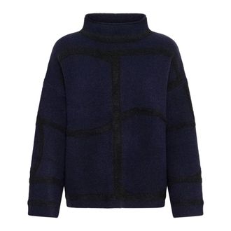 Soaked In Luxury SLSorea Mono Pullover - Femme - Pulls - Bleu - Taille: 36 FR