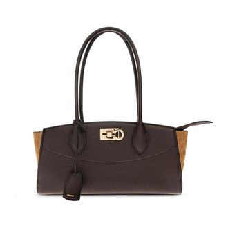 Ferragamo Sac Studio East West Souple - Femme - Sacs - Brun - Taille: ONE Size