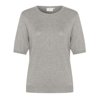 Kaffe KAlizza Rundhals-Pullover - - Knitwear - Damen - Grau - M