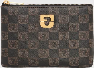 Gerard Darel Trousse en toile enduite monogrammée - POCHETTE - Marron