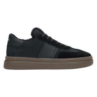Estro & Luminara Femme, Chaussures, Noir, Taille: 36 EU Baskets Basses dHiver Noires pour Femmes avec Doublure en Fourrure