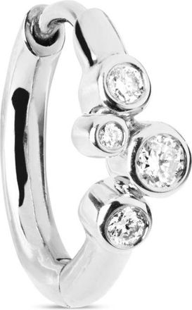 Maria Black 14kt Elena Weißgoldcreole mit Diamanten - Silber