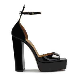 Kazar Patentledersandalen mit hohem Absatz und Plateau - - Shoes - Damen - Schwarzk - 37 EU