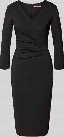 Rinascimento Knielanges Cocktailkleid mit V-Ausschnitt