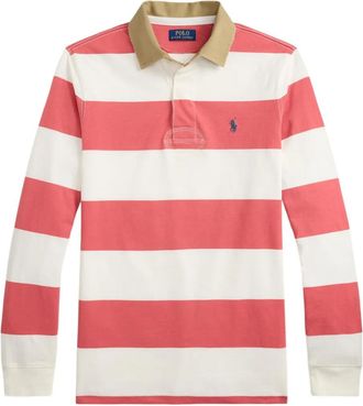 Polo Ralph Lauren Gestreiftes Polohemd - Rot