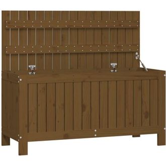 vidaXL Bo&icirc;te de rangement de jardin Marron miel 108x42,5x54cm Bois pin