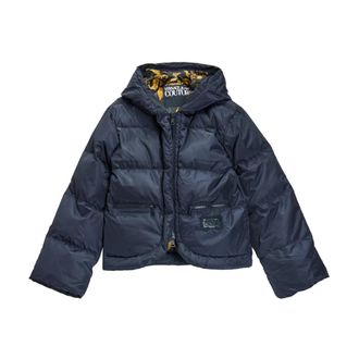 Versace Jeans Couture Piumino Corto Interno Baroque - - Jackets - Damen - Schwarzk - M