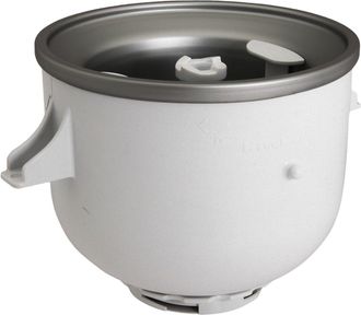 KitchenAid KICA0WH Eiscreme-Aufsatz - au&szlig;er 7, 8 und die meisten Modelle, Kunststoff, Passend f&uuml;r 5 und 6 Quart Mixer, Fits 5 to Mixers