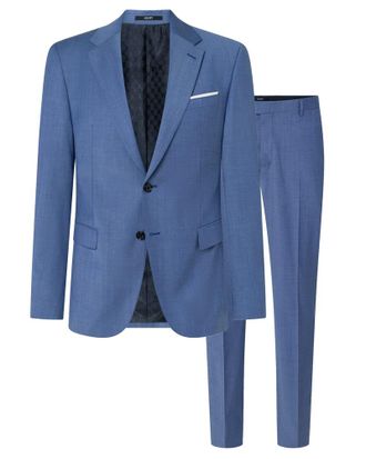 Joop Anzug aus fein melierter Schurwolle mit Stretchanteil, Slim Fit in