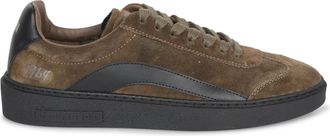 Dsquared2 Homme, Chaussures, Vert, Taille: 41 EU Baskets en daim vert militaire