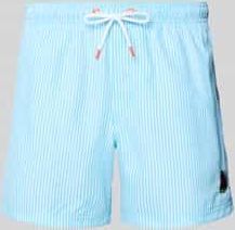 Sundek Badehose mit Motiv-Stitching und Ges&auml;&szlig;tasche