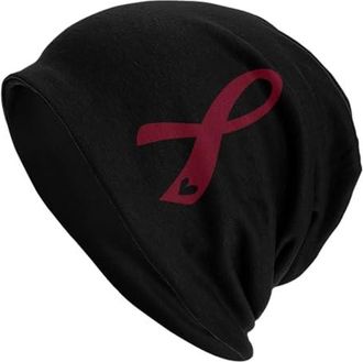 Generic Bonnet en Tricot Sensibilisation Au Myélome Multiple Unisexe Knit Cuffed Beanie Élégant Watch Hat pour Sports Hiver