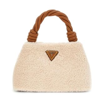 Guess Mini Handtasche Kunstpelz - - Bags - Damen - Beige - ONE SIZE