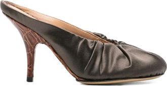 Dries Van Noten Femme, Chaussures, Brun, Taille: 38 1/2 EU Mules &agrave; talons