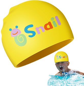 Generico Badekappe f&uuml;r Kinder | wasserdichte Kinderm&uuml;tze mit lustigem Design | Rutschfestes und flexibles Poolzubeh&ouml;r f&uuml;r Kindertraining und Wettk&auml;mpfe