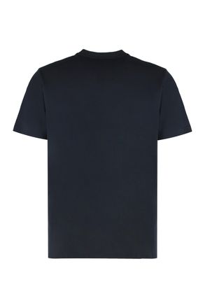 HUGO BOSS Mens Cotton Jersey T-Shirt With Sporty Graphics Blue T-Shirts And Polos