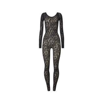 Wolford Femme, Combinaisons et Ensembles, Noir, Taille: 36 FR Combinaison &agrave; motif rose graphique