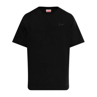 Kenzo Homme, Tops, Noir, Taille: L T-Shirt Brod&eacute; Signature