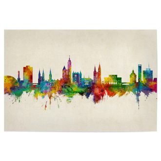 artboxONE Poster 30x20 cm Städte Braunschweig Skyline Urban - Bild Braunschweig bunt City