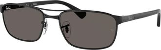 Ray-Ban unisex, Accessoires, Noir, Taille: 60 MM Irregular Metal Lunettes de soleil