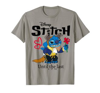 Disney Stitch Until The Last Petal Falls Valentine T-Shirt