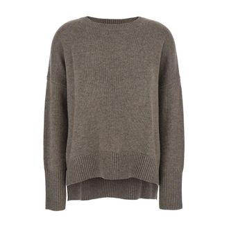 Lisa Yang Brauner Rundhals Pullover - - Knitwear - Damen - Braun - S