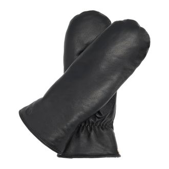 Kazar Gant en cuir &agrave; un doigt - Femme - Accessoires - Noir - Taille: S