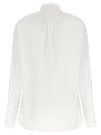 Tom Ford Textured Cotton Tuxedo Shirt - White