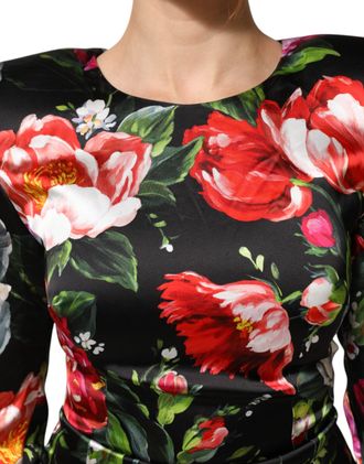 Dolce & Gabbana Floral Fiori Pittorici Print Dress - Black