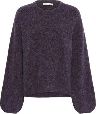 Gestuz Femme, Pulls, Violet, Taille: 38 FR Maille &agrave; col rond