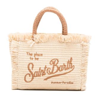 MC2 Saint Barth Femme, Sacs, Beige, Taille: ONE Size Mini Sac Cabas Vanity en Paille