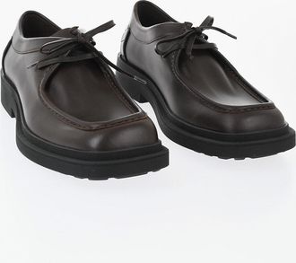 Bottega Veneta Derby-Schuhe Aus Leder Mit Sichtbaren N&auml;hten Bottega Veneta