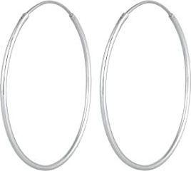 Elli Boucles dOreilles Femme Classique de Base des Créoles en Argent Sterling 925