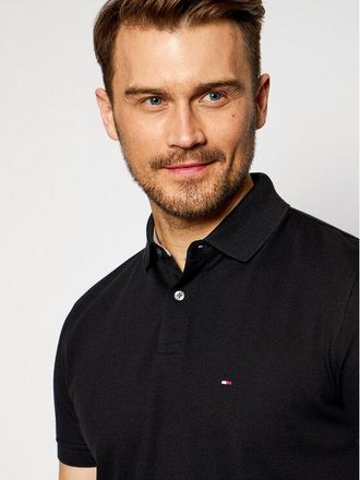 Tommy Hilfiger Poloshirt 1985 MW0MW17770 Schwarz Regular Fit