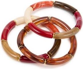 Au Printemps Paris Set de bracelets en r&eacute;sine