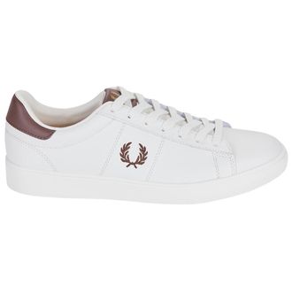 Fred Perry Spencer Leder-sneaker In Schneewei&szlig;