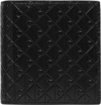 Calvin Klein Geldbörse Embossed Emblem Trifold LV04D1145G Schwarz